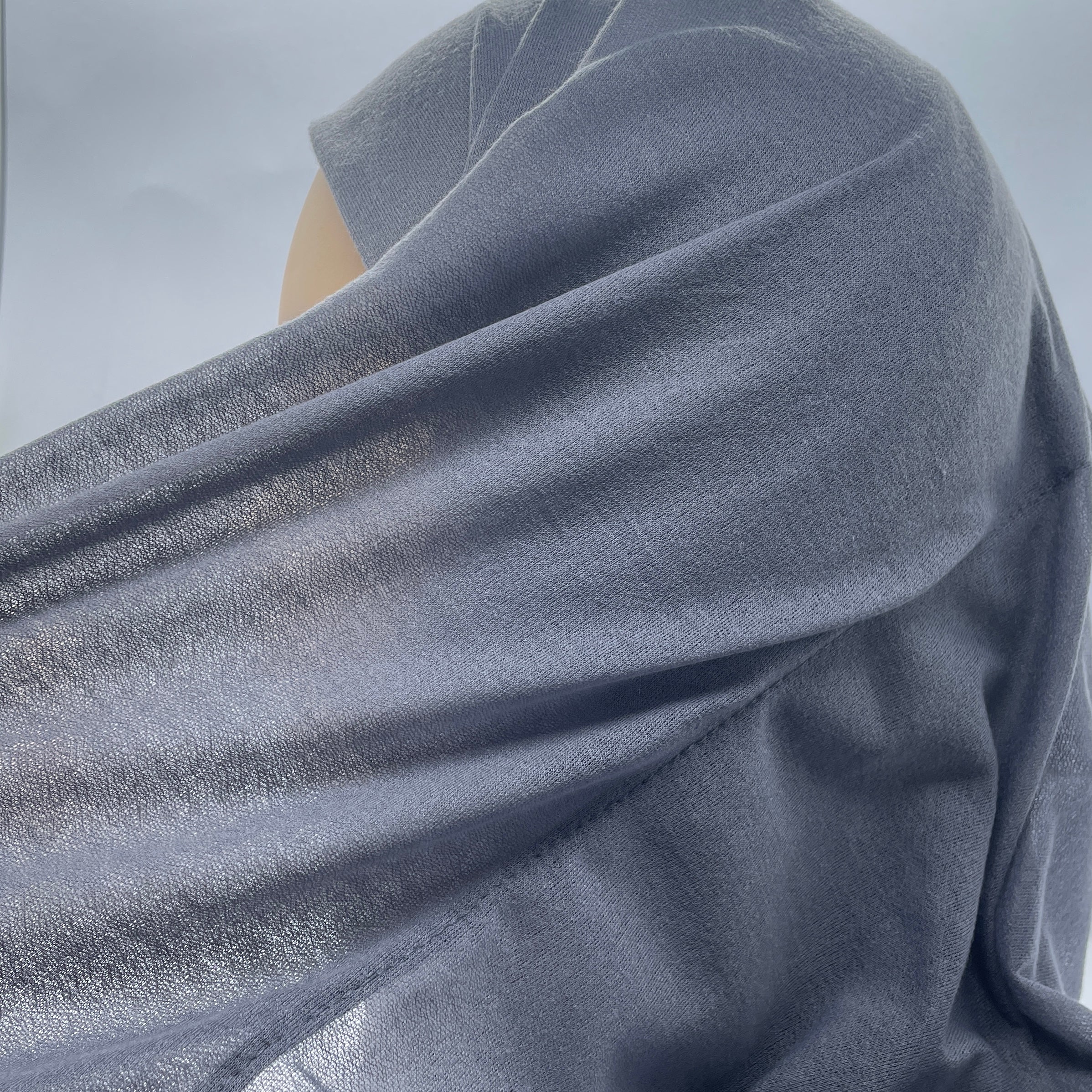 Turkish Shash- Kuwaiti Hijab- White | Non-Slip, Front-Folded