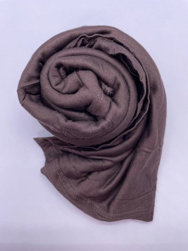 Coffee Brown Cotton Hijab- Lightweight, Breathable, Non-Slip